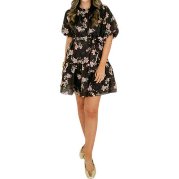 Joy Joy | Dresses | New Joy Joy Ruched Shoulder Dress In Midnight ...